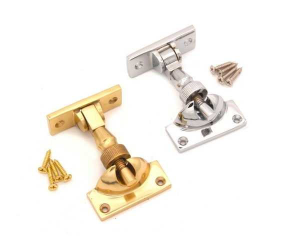 Solid Brass Victorian Sliding Sash Window Catch Quadrant Arm Latch ...