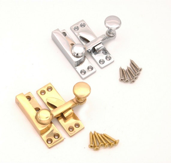 Hardware Locks & Latches Pack of 2 Victorian Sliding Sash Window Catch ...