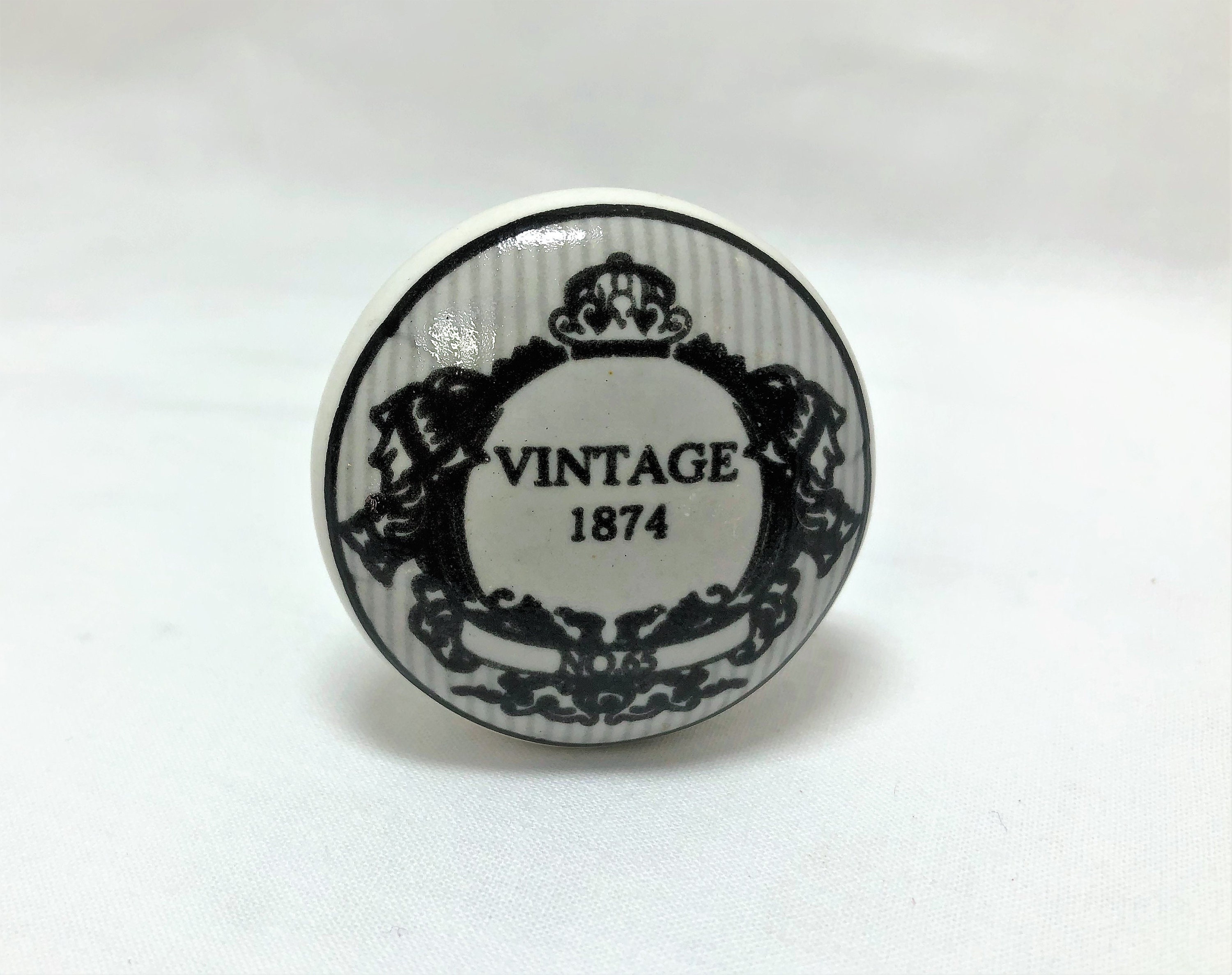 Set of 4 Vintage Cupboard Ceramic Knobs Shabby Chic Drawer - Etsy UK