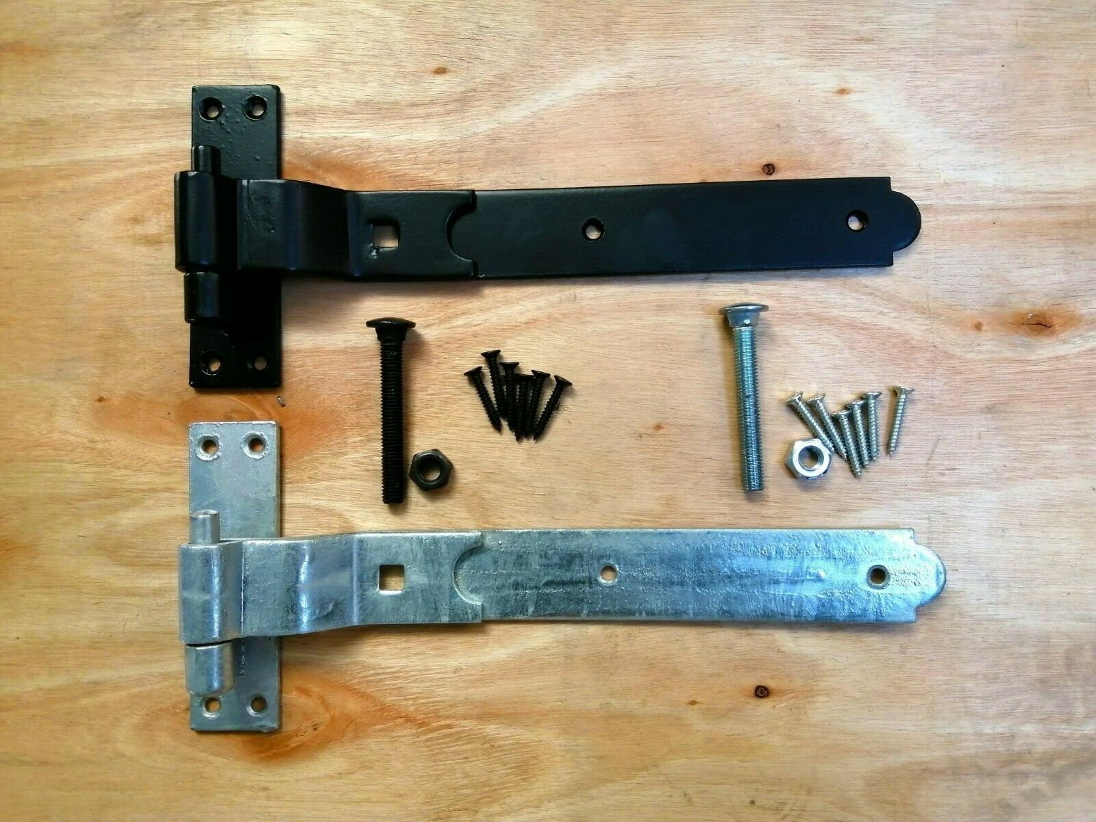 Hook and Band Cranked Hinges Pair Stable Shed Barn Door Gate 12 300mm Black or Galvanised Etsy Ireland