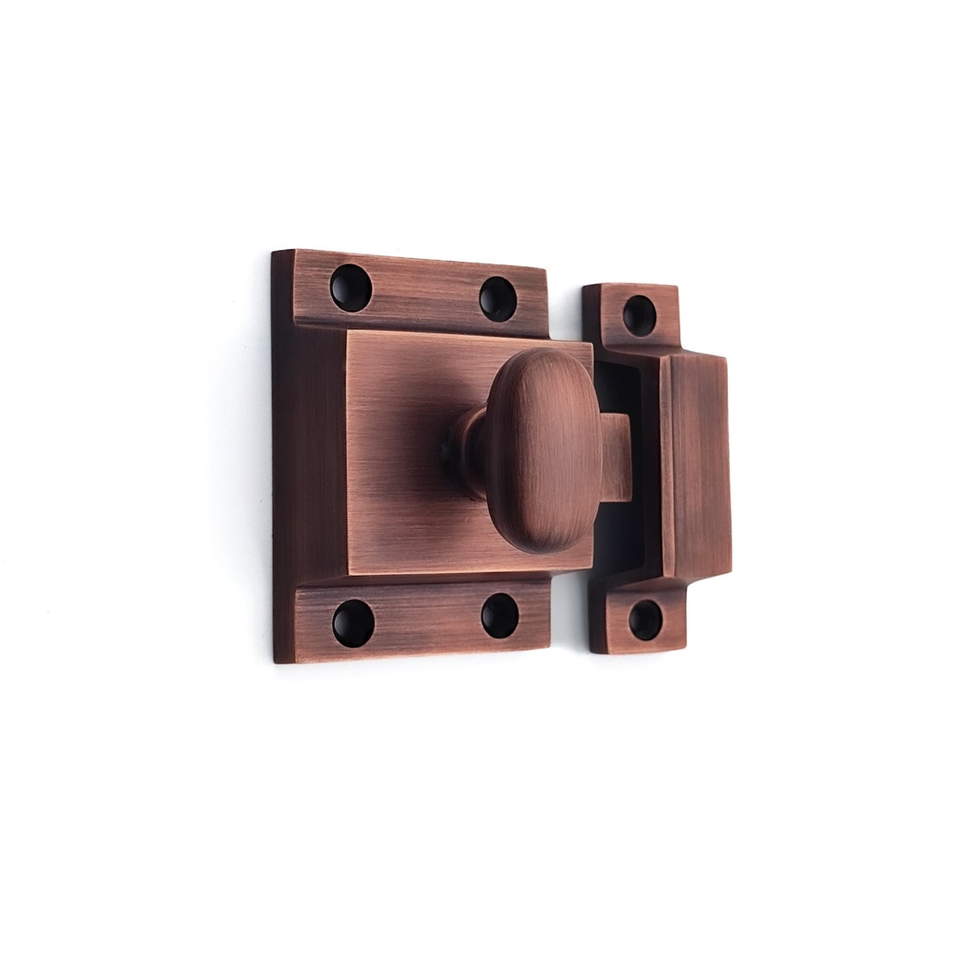 Aged Bronze Cupboard Thumb Turn Catch Brass Cabinet Wardrobe Door ...