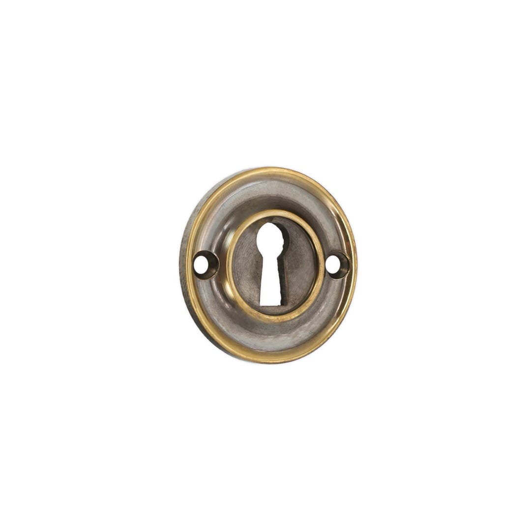 Vintage Style Aged Brass Slimline Standard Keyhole Cover Solid Brass ...