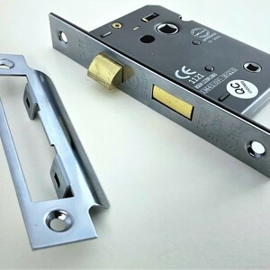 Fire Rated Bathroom Mortice Door Locks Set CE BS Rated 3 Lever 63mm or ...