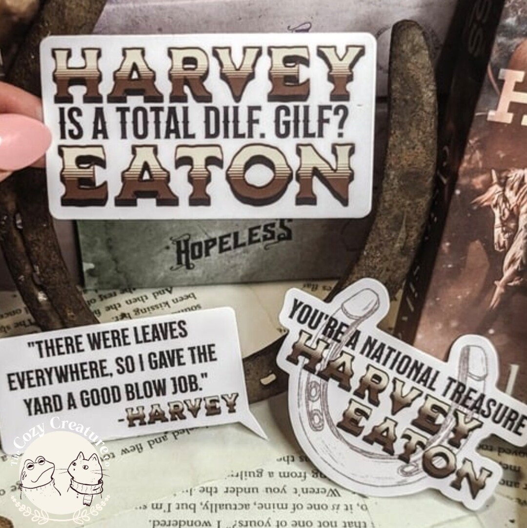 The Harvey Set Sticker, Chestnut Springs Merch, Cowboy Romance, Bookish ...