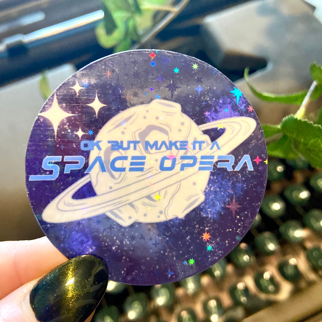 Space Galaxy Sticker, Bookish Sci Fi Merch Sticker, Magnetic Bookmark ...