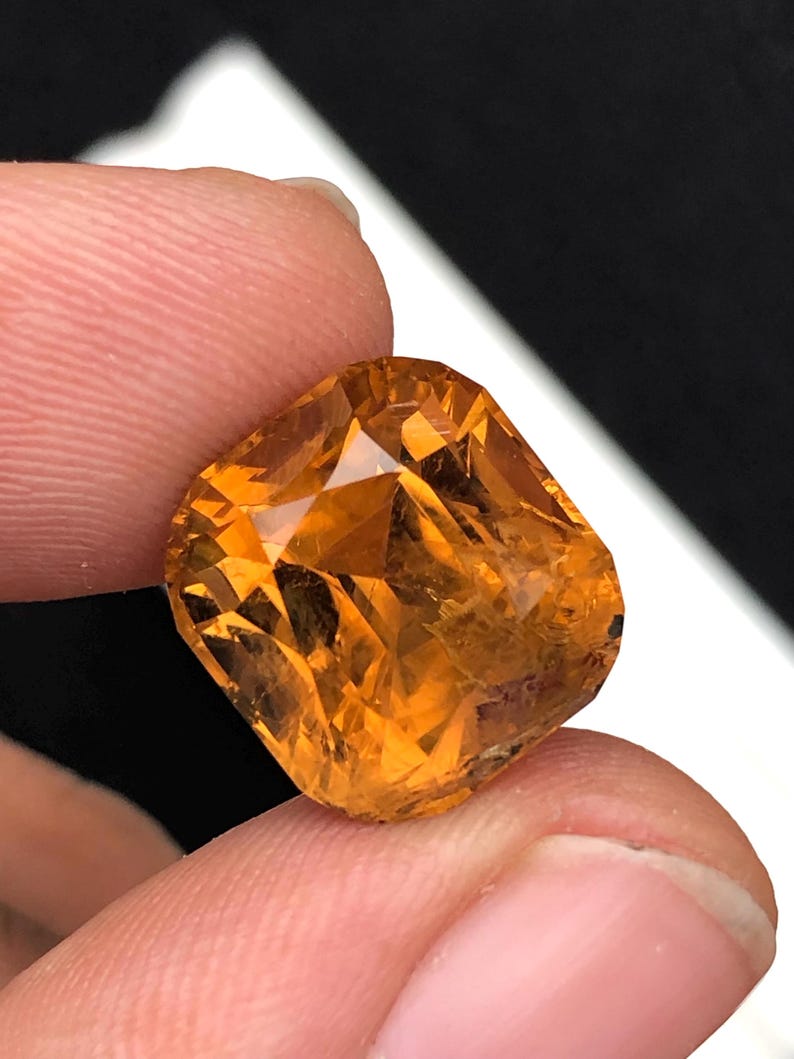 Peach Tourmaline Faceted 12 Ct - Pendant Jewelry Highlight - Etsy