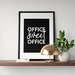 The Office One - Printable Poster | Instant Download | Minimal Black ...