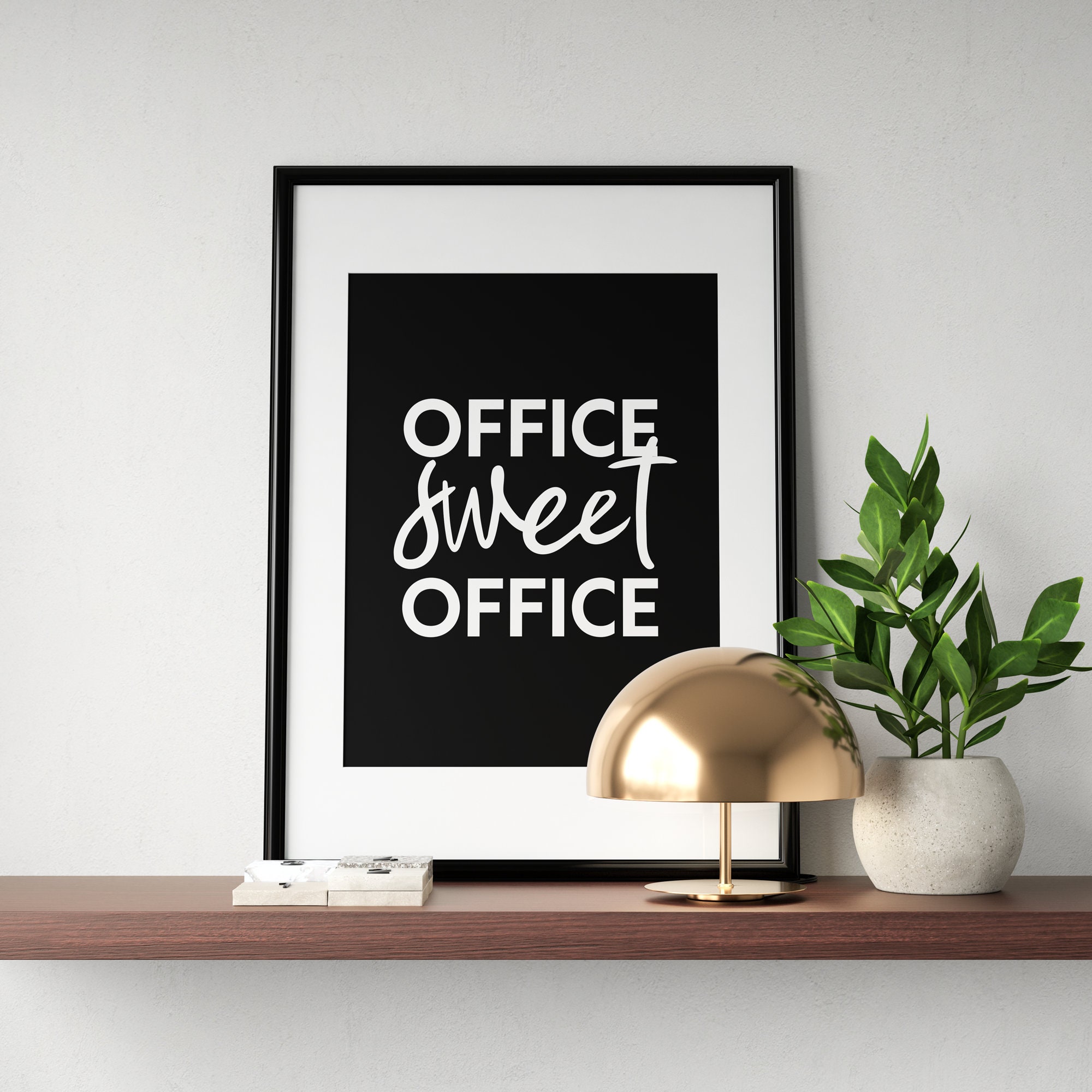 The Office One - Printable Poster | Instant Download | Minimal Black ...