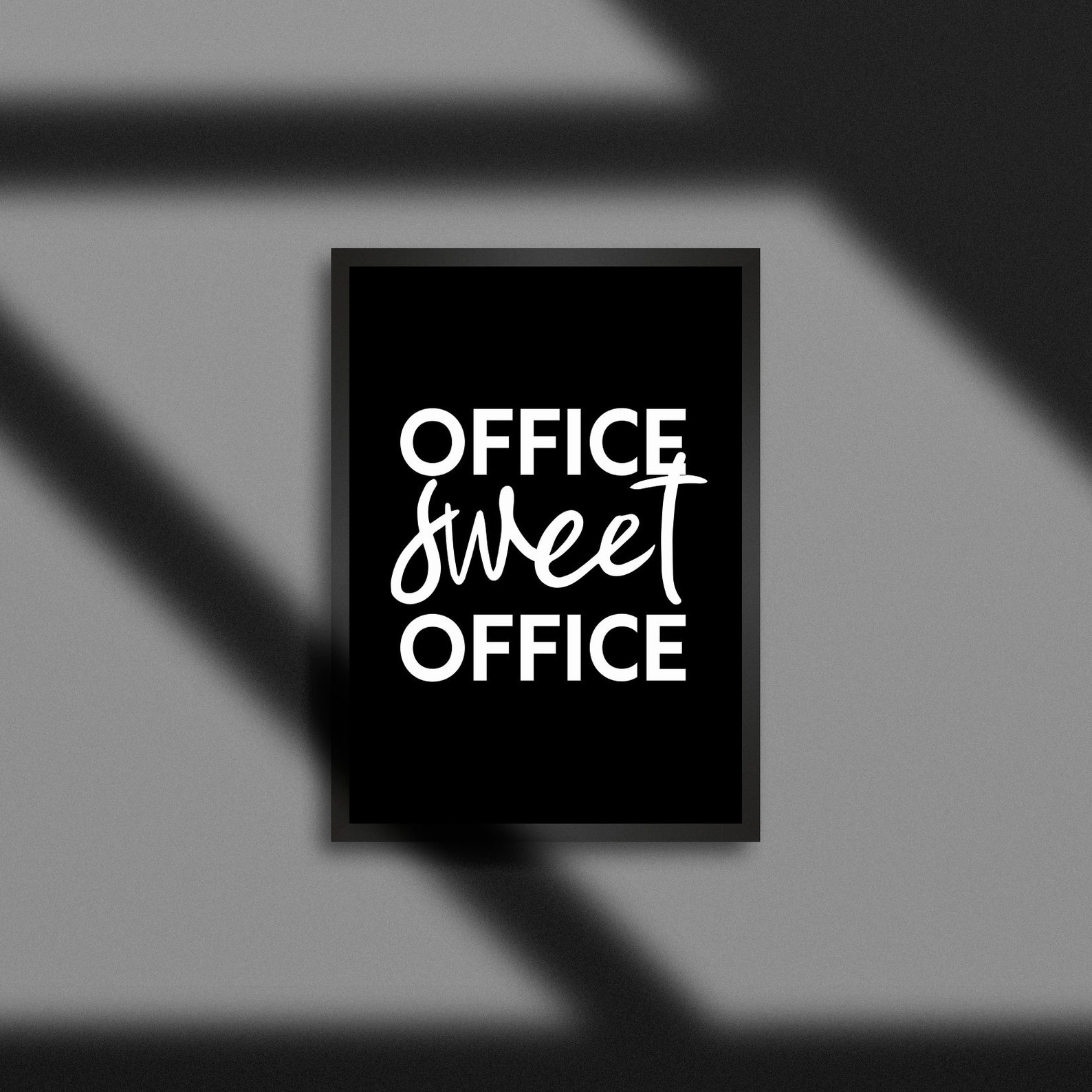 The Office One - Printable Poster | Instant Download | Minimal Black ...