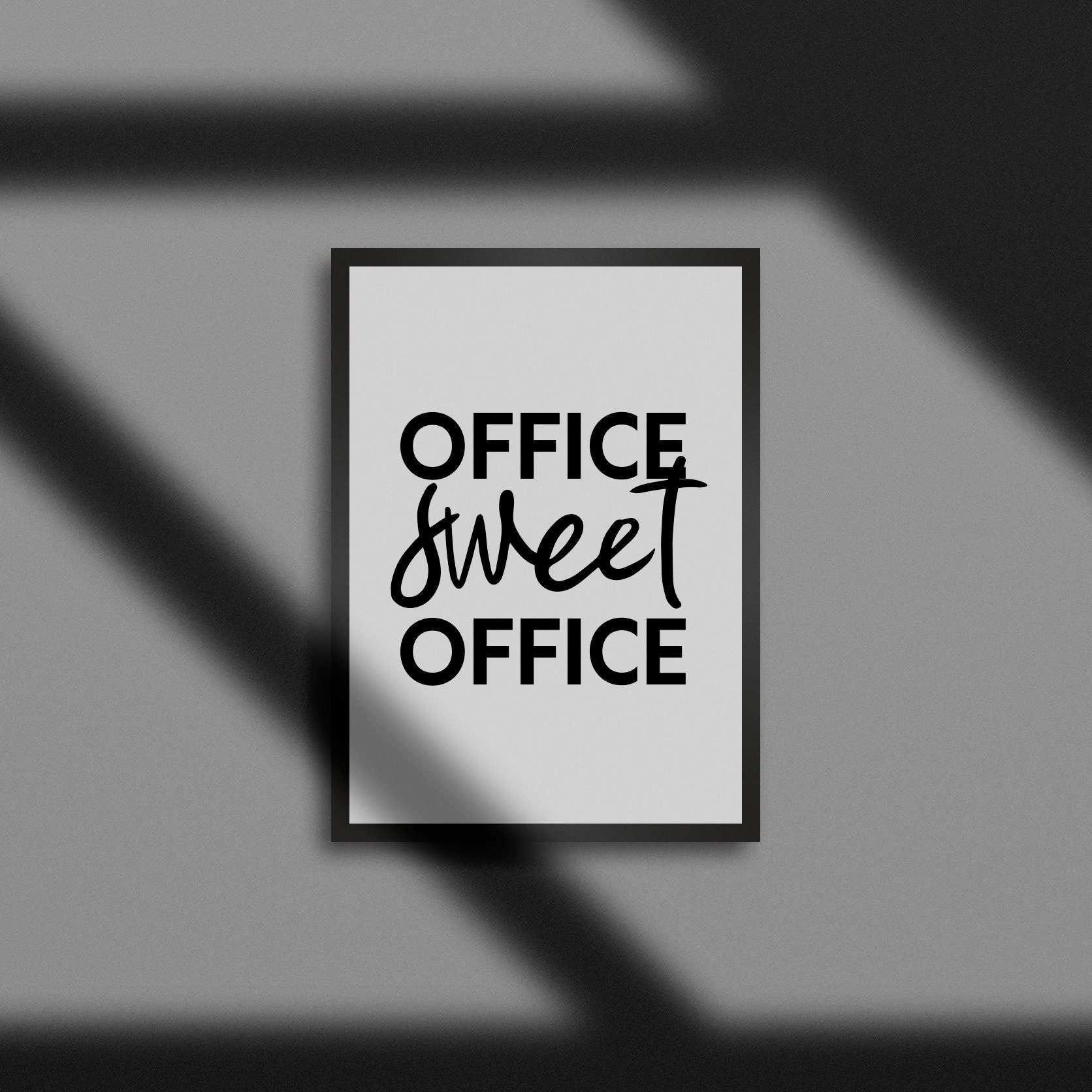 The Office One - Printable Poster | Instant Download | Minimal Black ...