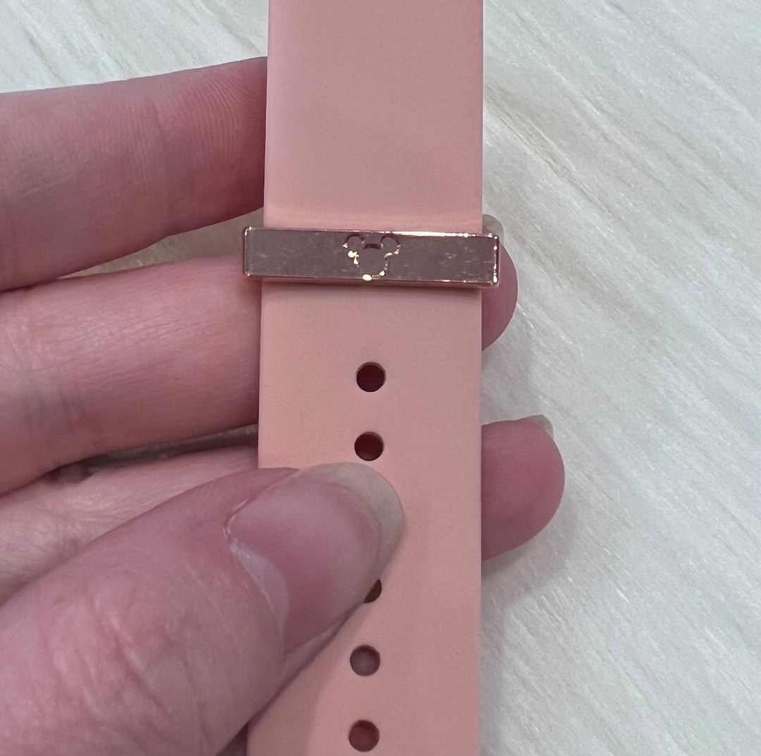 Rose Gold Mouse Indent Watch Band Bat Charm - Etsy