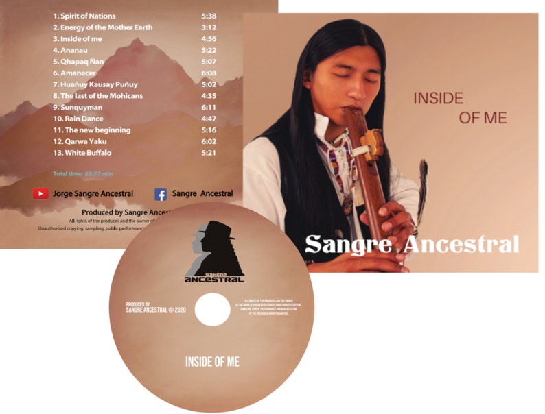 CD SANGRE ANCESTRAL Native Indian Music Jorge Salazar Meditation ...