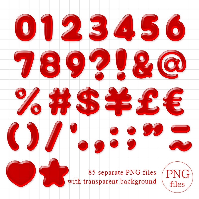 Gummy Alphabet Letters Red Slime Font Gummy Bears Candy - Etsy