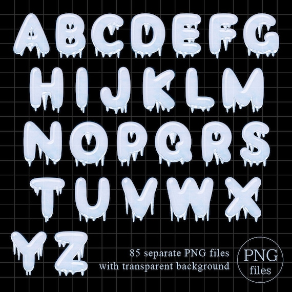 Icicle Alphabet