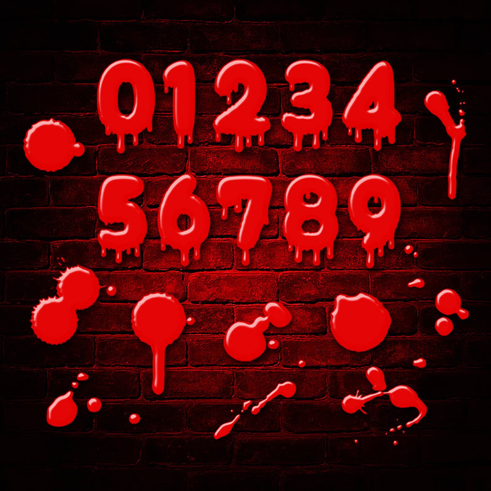 Spooky Alphabet With Blood Dripping Bloody Font Dripping Letters ...