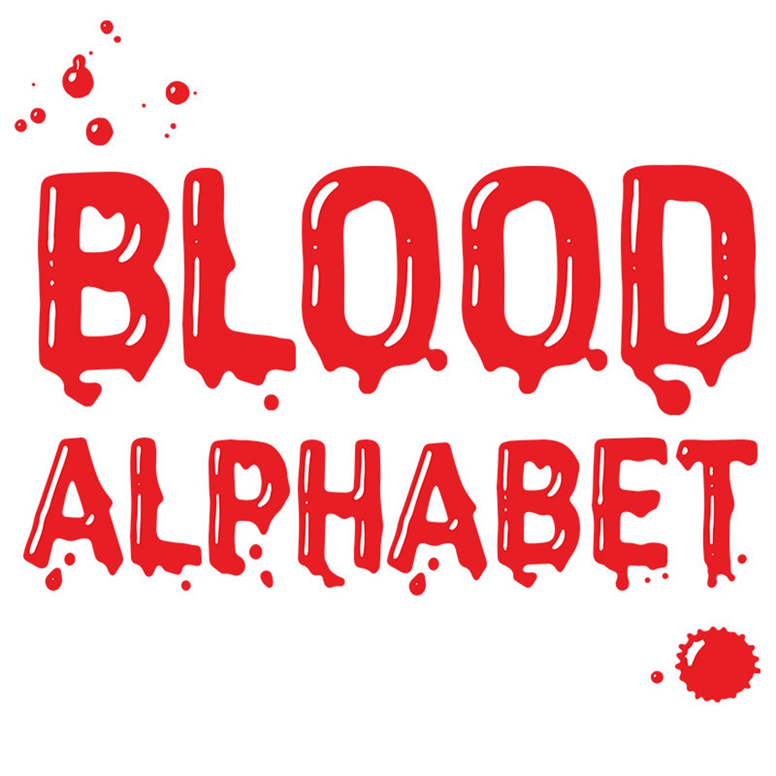 Blood Pool Alphabet Bloody Font Dripping Letters Halloween - Etsy