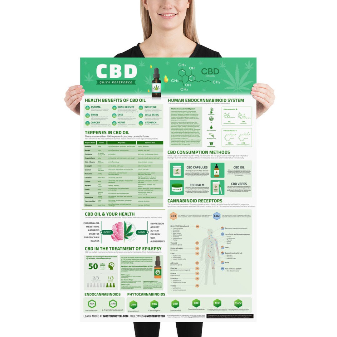 CBD Quick Reference Knowledge Poster - Etsy