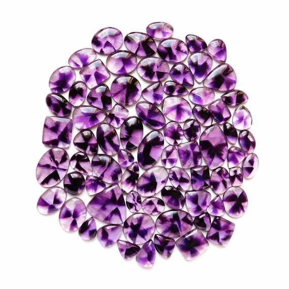 Natural Trapiche Amethyst Cabochon Mix Shape Loose Gemstone - Etsy