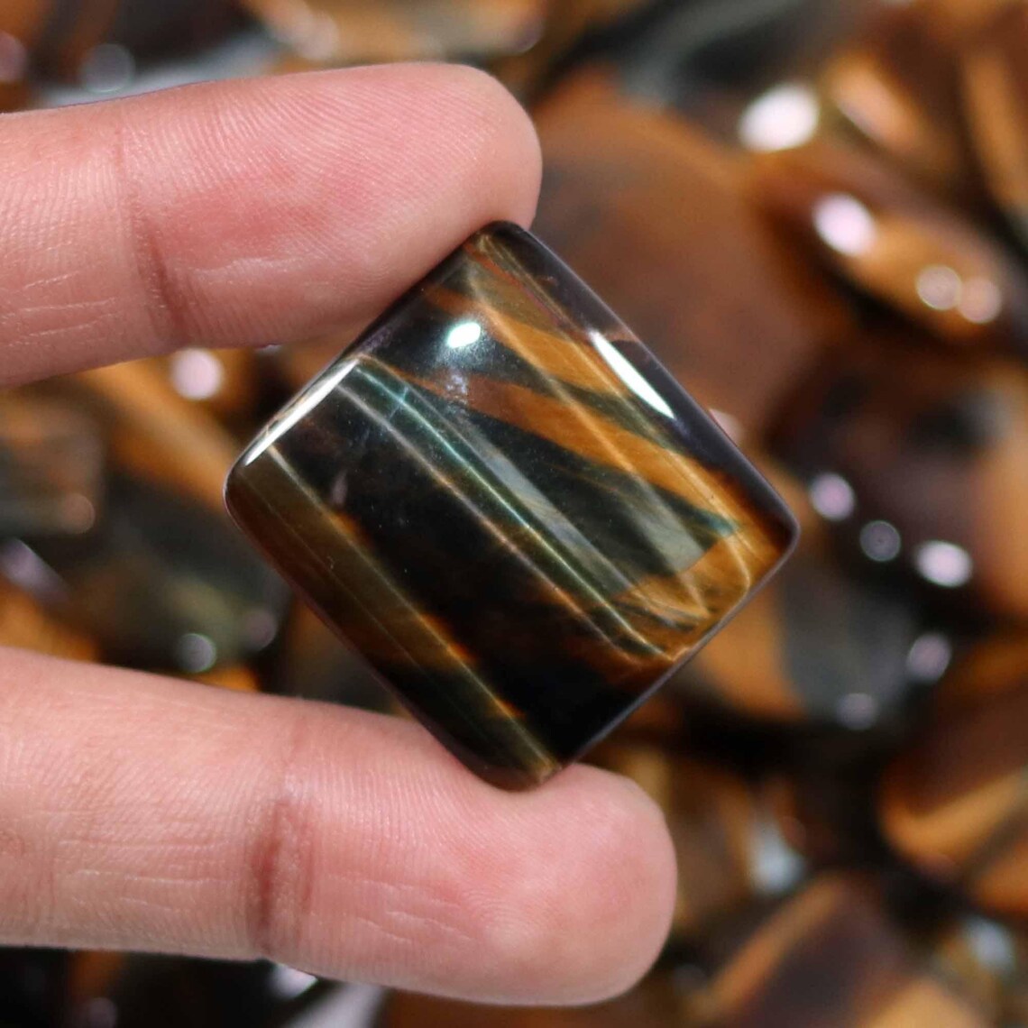 Natural Hawks Eye Cabochon Mix Shape Good Quality Jewelry - Etsy