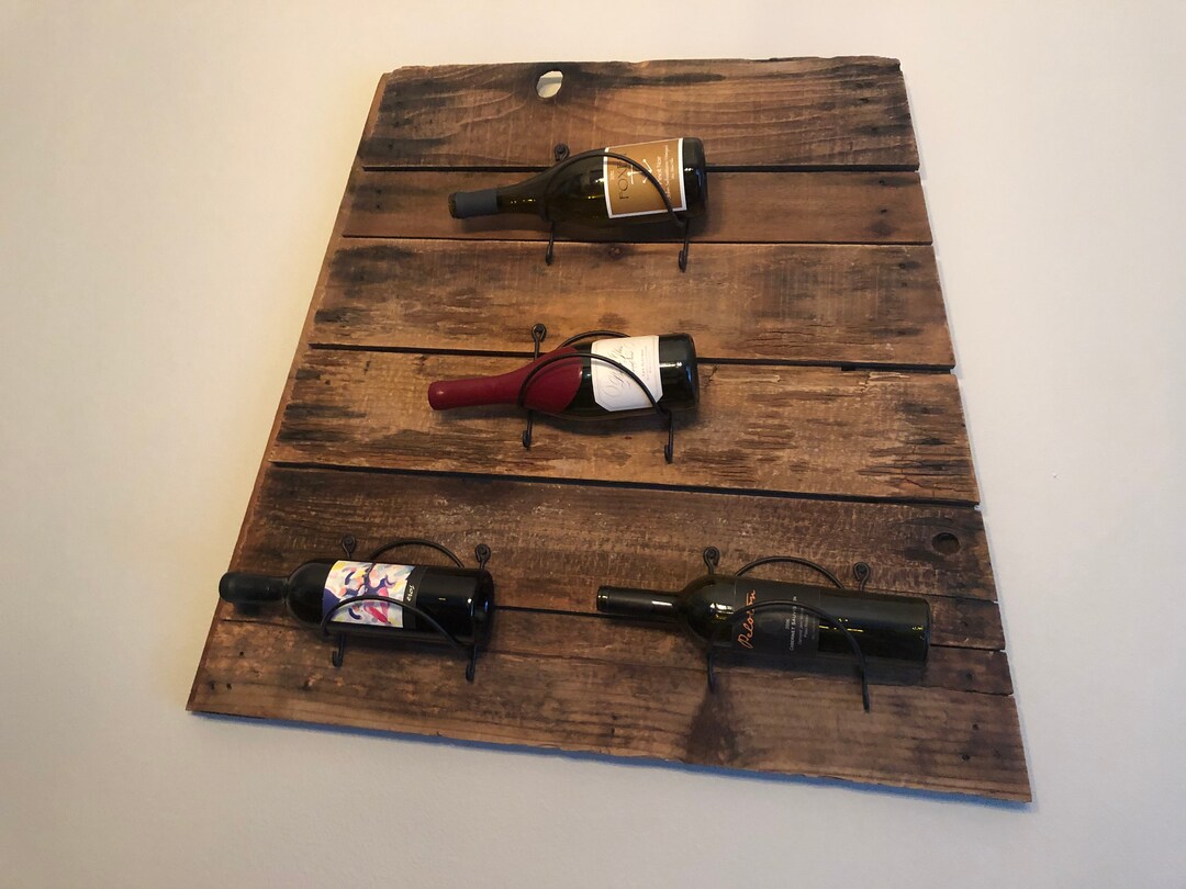 Rustic Wall Wine Rack - Etsy