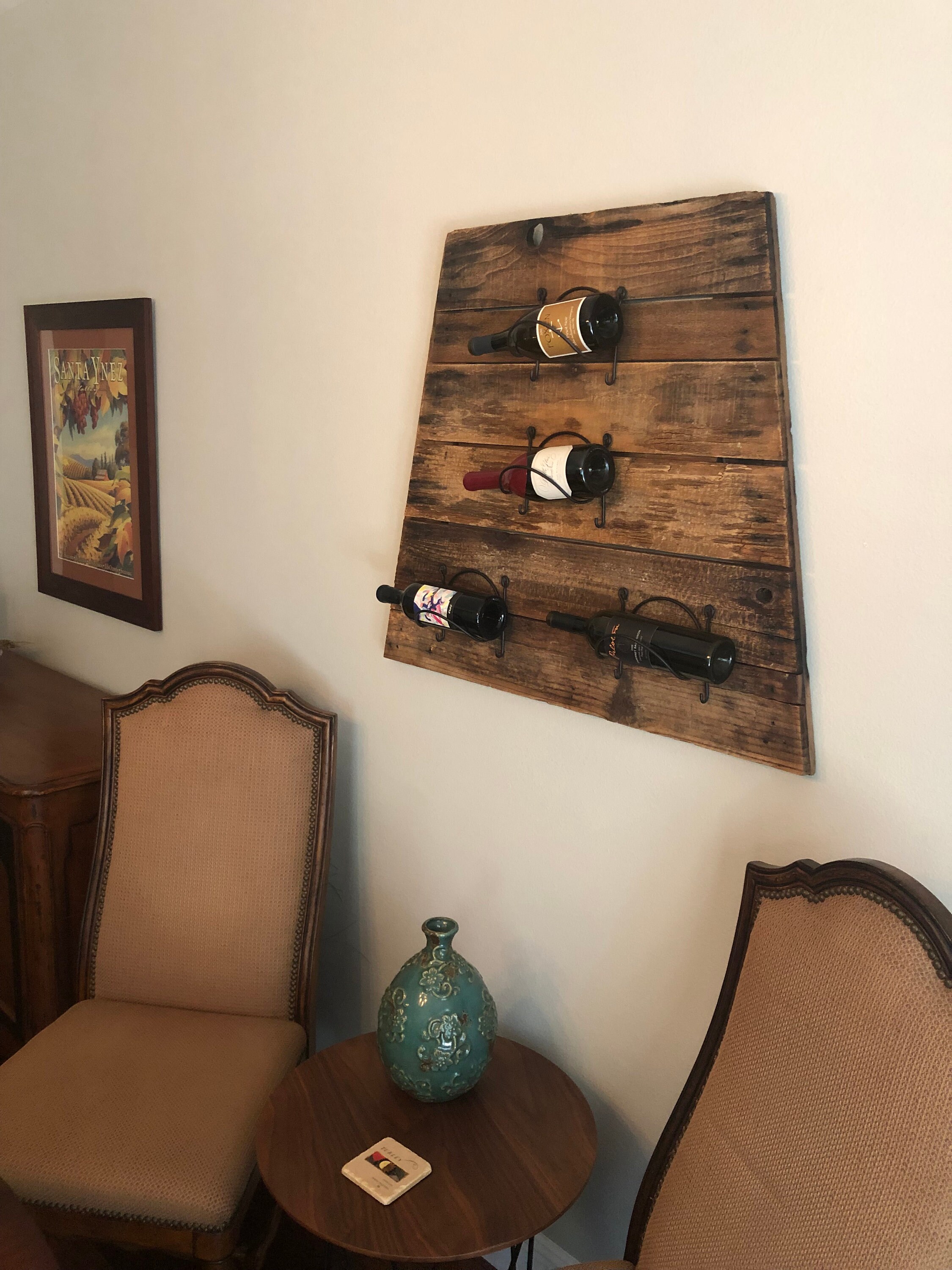 Rustic Wall Wine Rack - Etsy