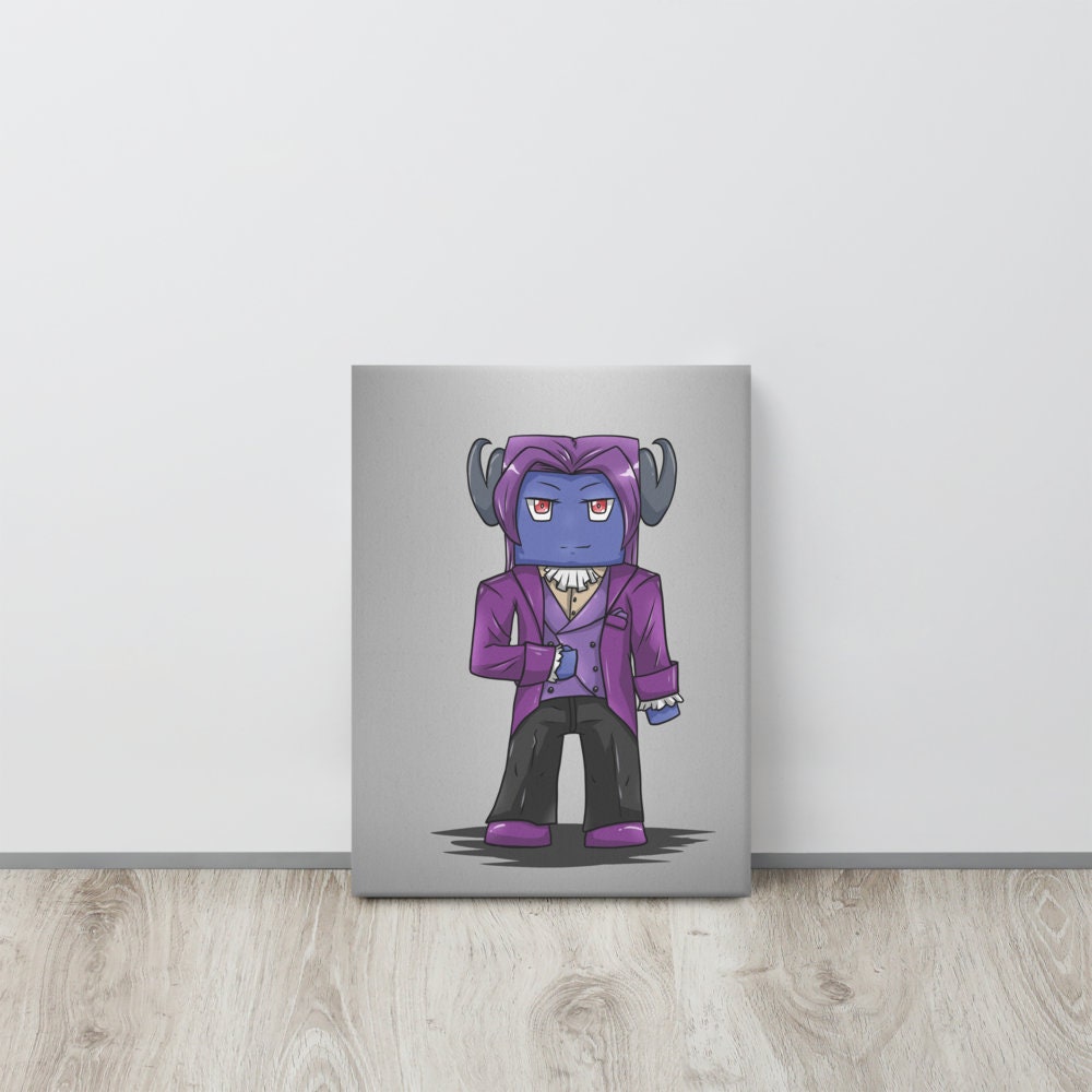 Custom Minecraft Character on A Canvas 12x16. Your Minecraft Player ...