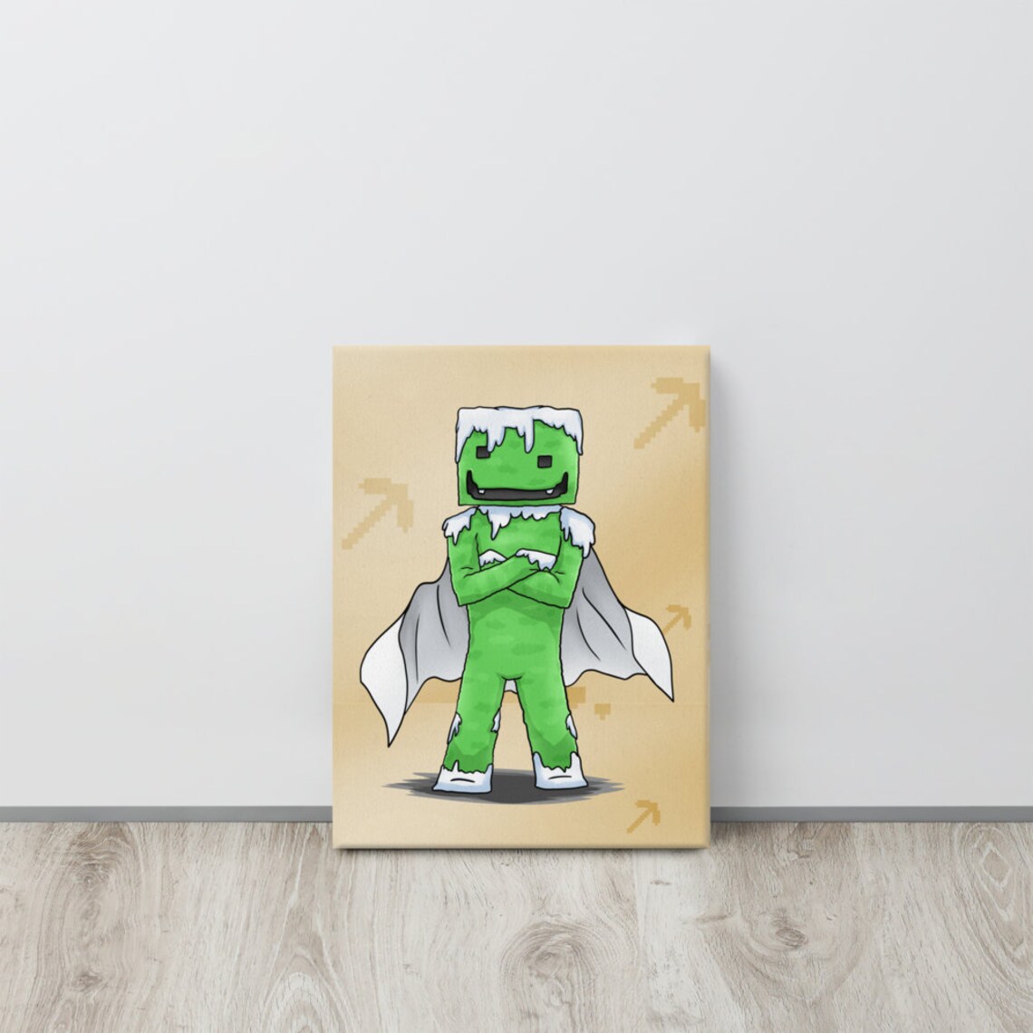 Custom Minecraft Character on A Canvas 12x16. Your Minecraft Player ...