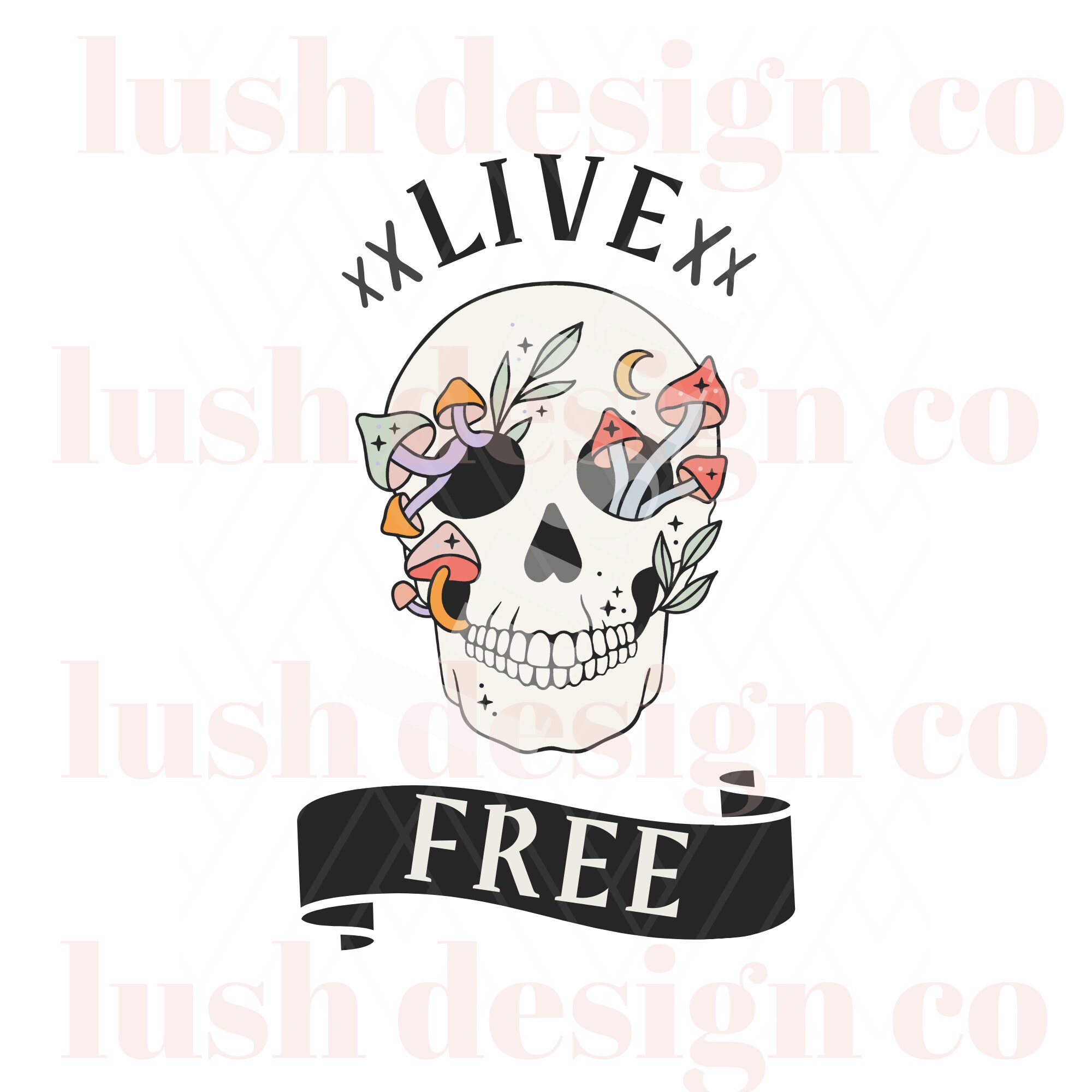 Live Free Skeleton PNG – Rebel Skull Design (digital Download) - Etsy