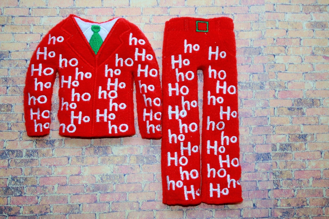 Ho Ho Ho Elf Santa Suit, Elf Santa Suit - Etsy