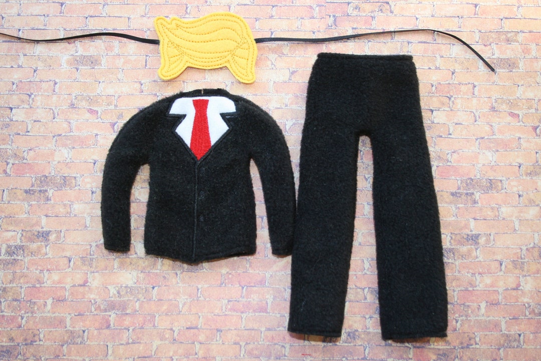 Christmas Elf Doll, Elf President Suit, Elf Suit, Elf Trump Outfit - Etsy