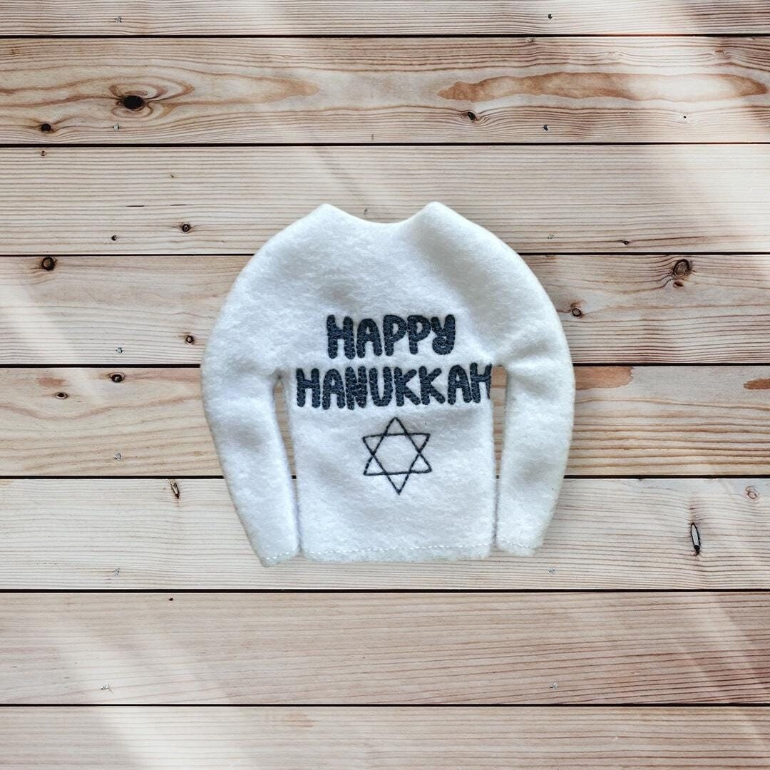 Happy Hanukkah Elf Sweater, Jewish Elf Sweater, Elf Hanukkah - Etsy