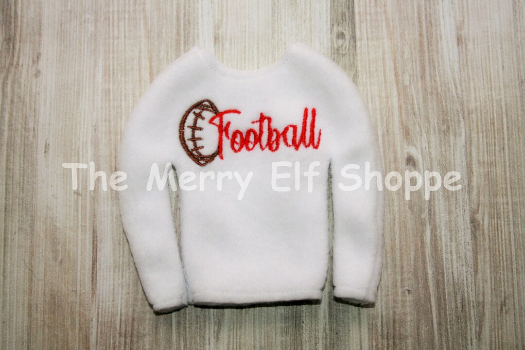Christmas Elf Doll, Elf Football Sweater, Elf Sports - Etsy