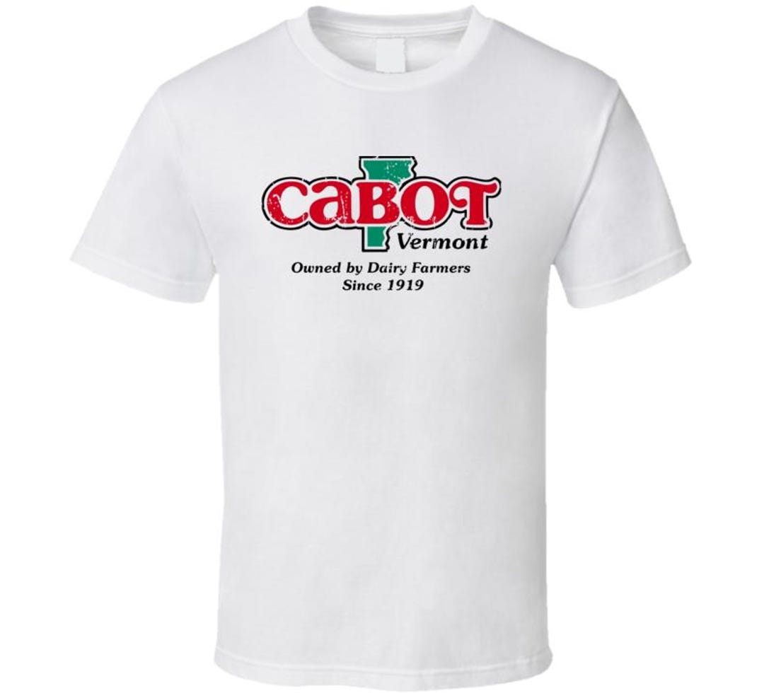 Cabot Vermont Logo Popular Cheese Brand Company Food Fan Gift T Shirt ...