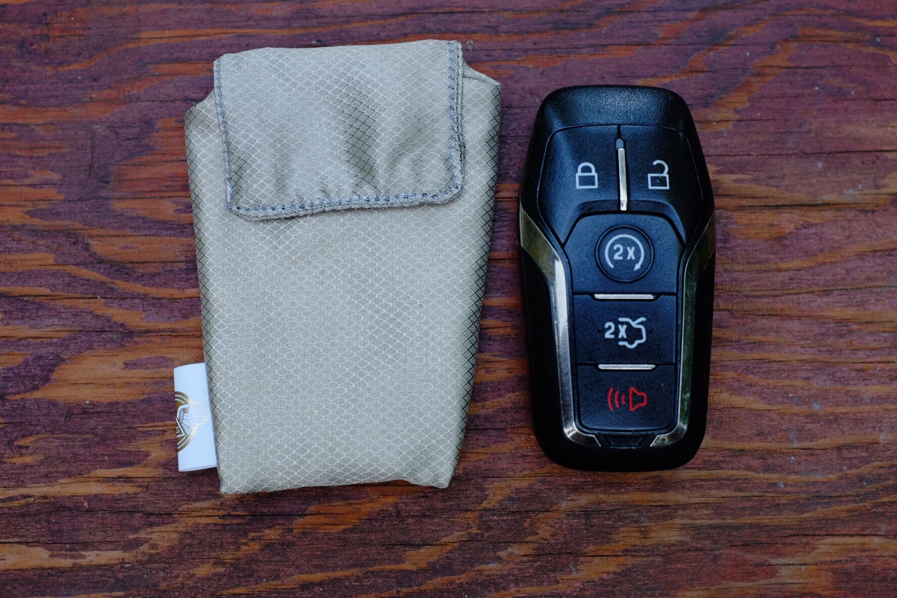 Key Fob Protector / Rip Stop Silver / RFID Signal Block Key Fob Holder ...