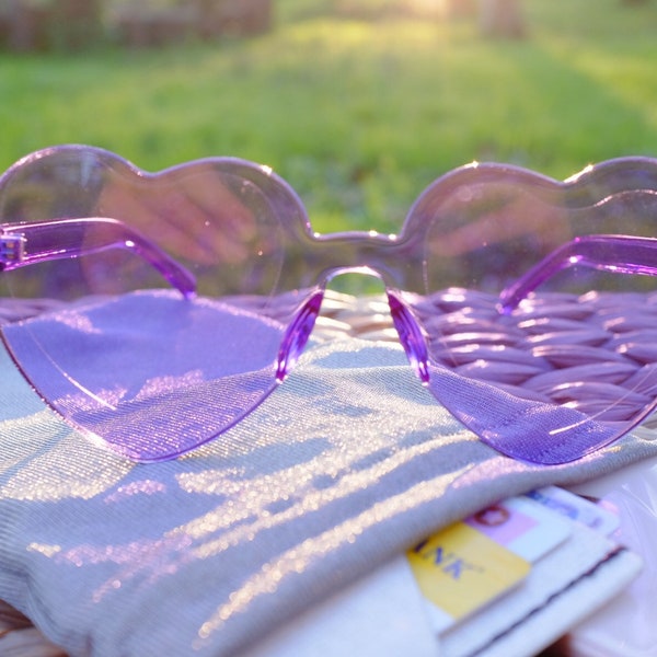 Bright Red Glasses - Etsy