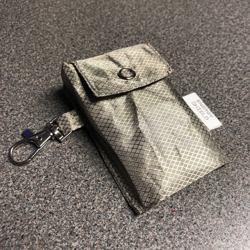 Key Fob Protector / Rip Stop Silver / RFID Signal Block Key Fob Holder ...