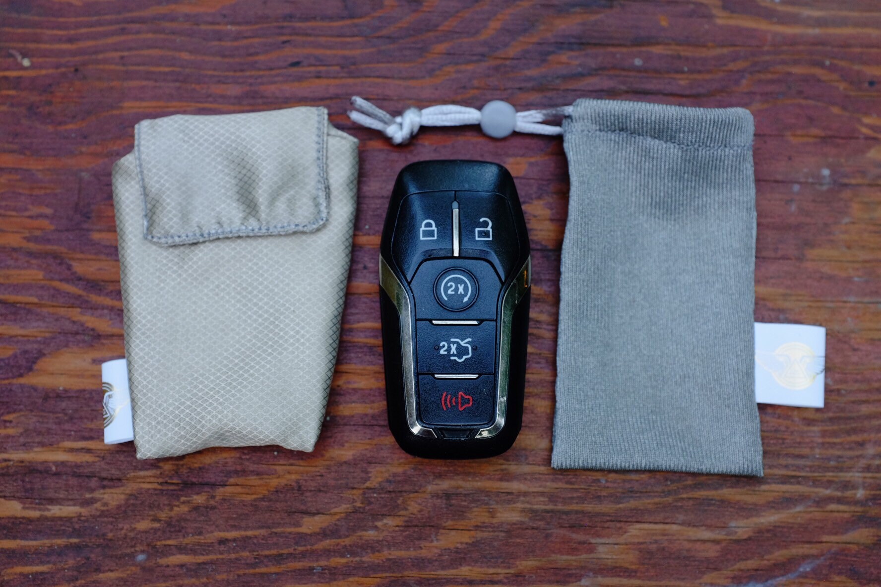 Key Fob Protector / Rip Stop Silver / RFID Signal Block Key Fob Holder ...