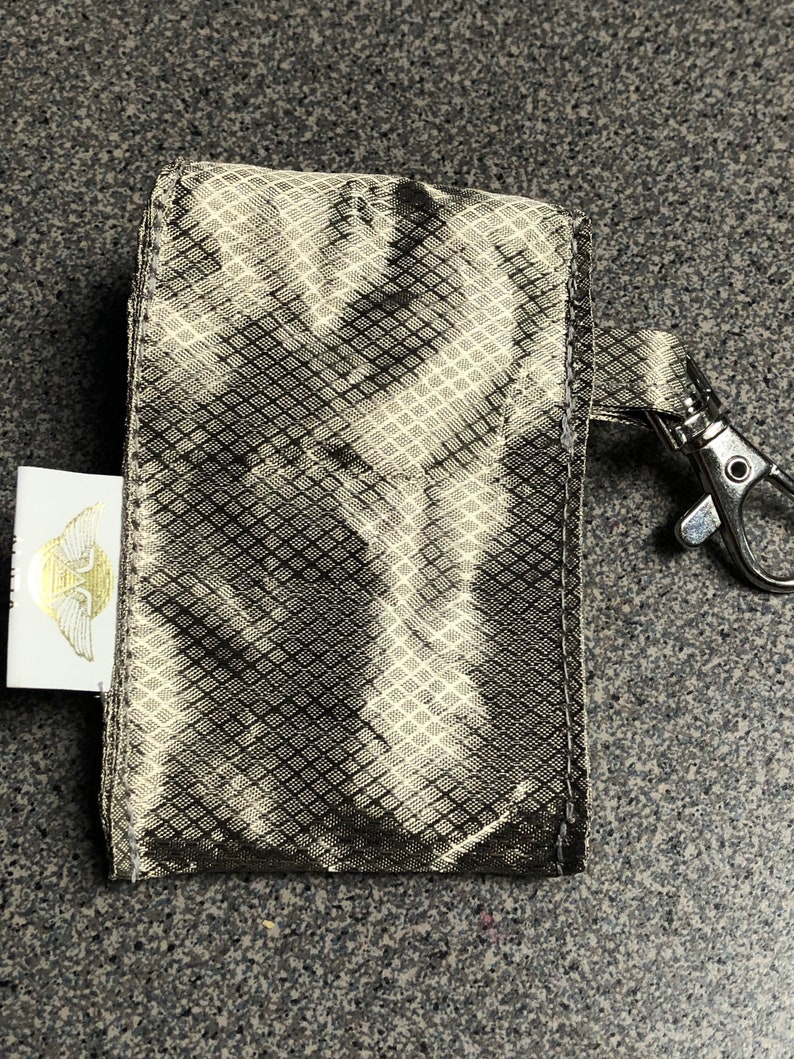 Key Fob Protector / Rip Stop Silver / RFID Signal Block Key Fob Holder ...