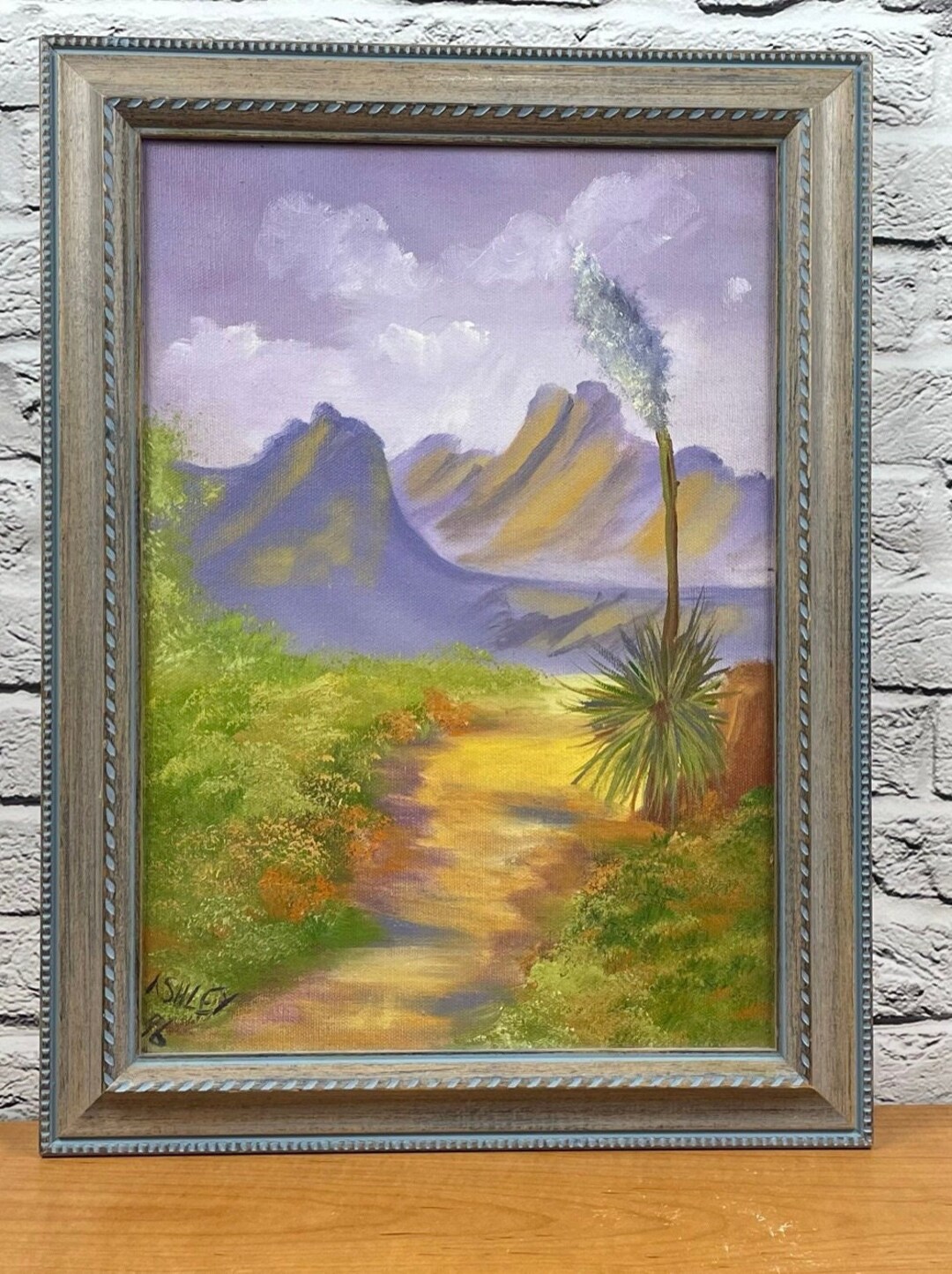 Original American Desert Oil Painting Signed/dated by Artist - Etsy