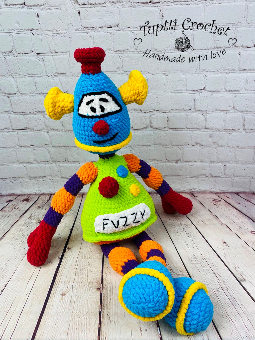 FUZZY Robot Crochet Amigurumi Pattern - Etsy UK