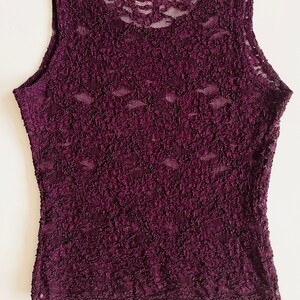 Vintage 80s Victoria’s Secret Purple Lace Tank Top - Size L - Etsy