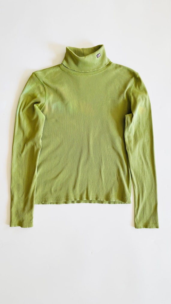 Vintage 90s Ralph Lauren Green Turtleneck - Gem