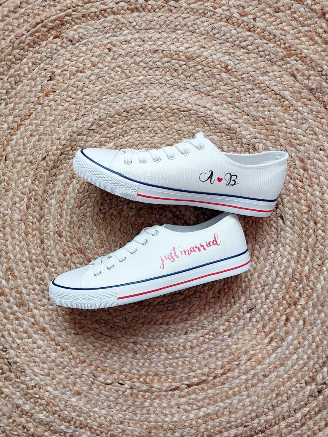 Chaussure personnalisée Homme Mariage- Just married - Anniversaire ...