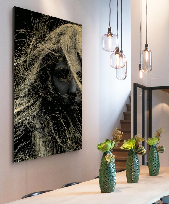 Gold Line Art Gold Artwork Digital Download Printable | Etsy