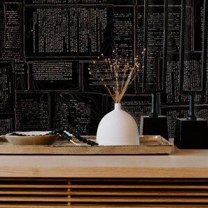 Book Wallpaper, Unique Wallpaper, Modern Mural, Contemporary Mural ...