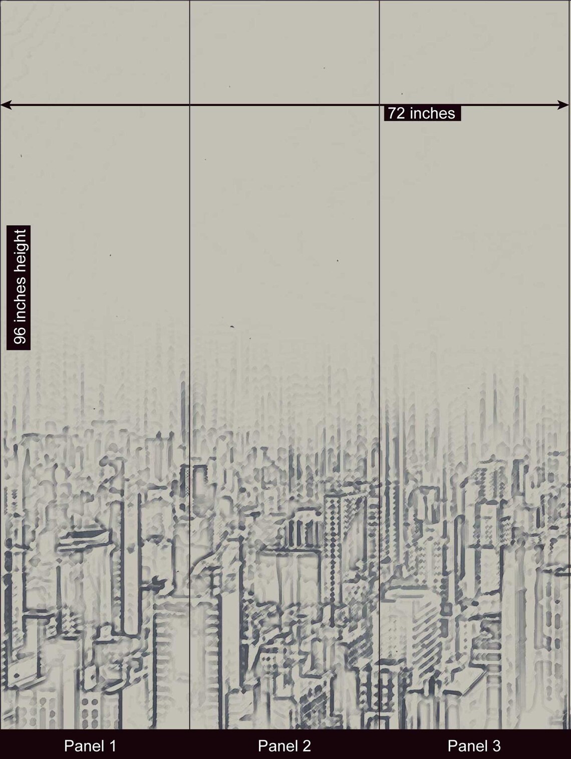 City Wallpaper, City Mural, Office Wallpaper, Modern Wallpaper, Unique ...