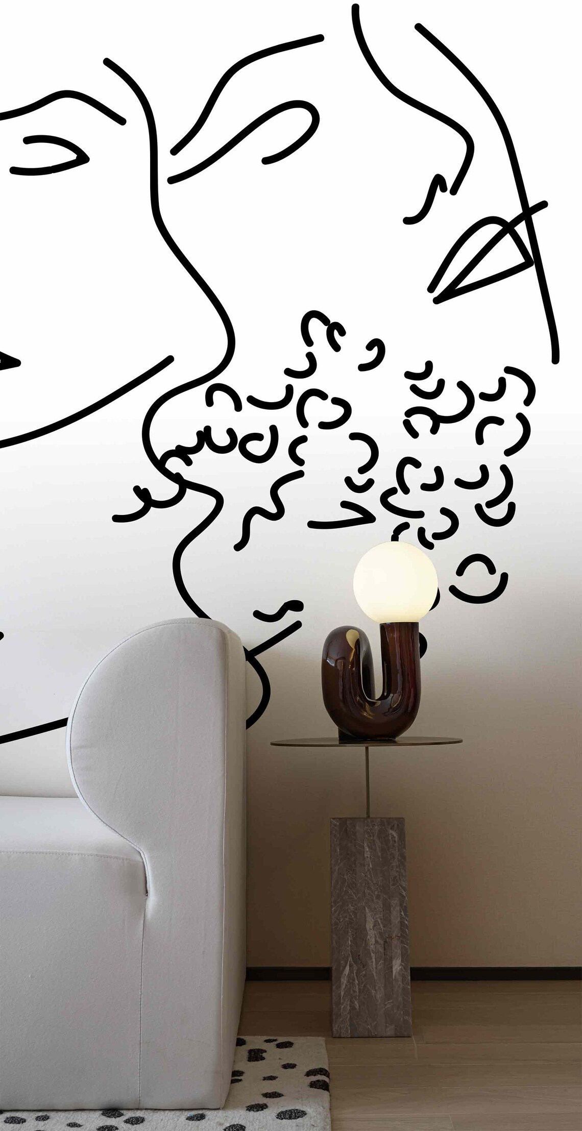 Line Art Wallpaper Minimalist Face Line Art Wallpaper Face - Etsy