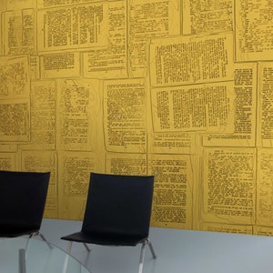 Book Wallpaper, Unique Wallpaper, Modern Mural, Contemporary Mural ...