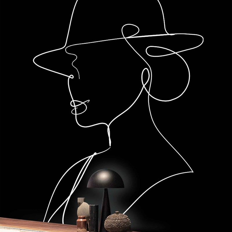 Face Wall Mural - Etsy