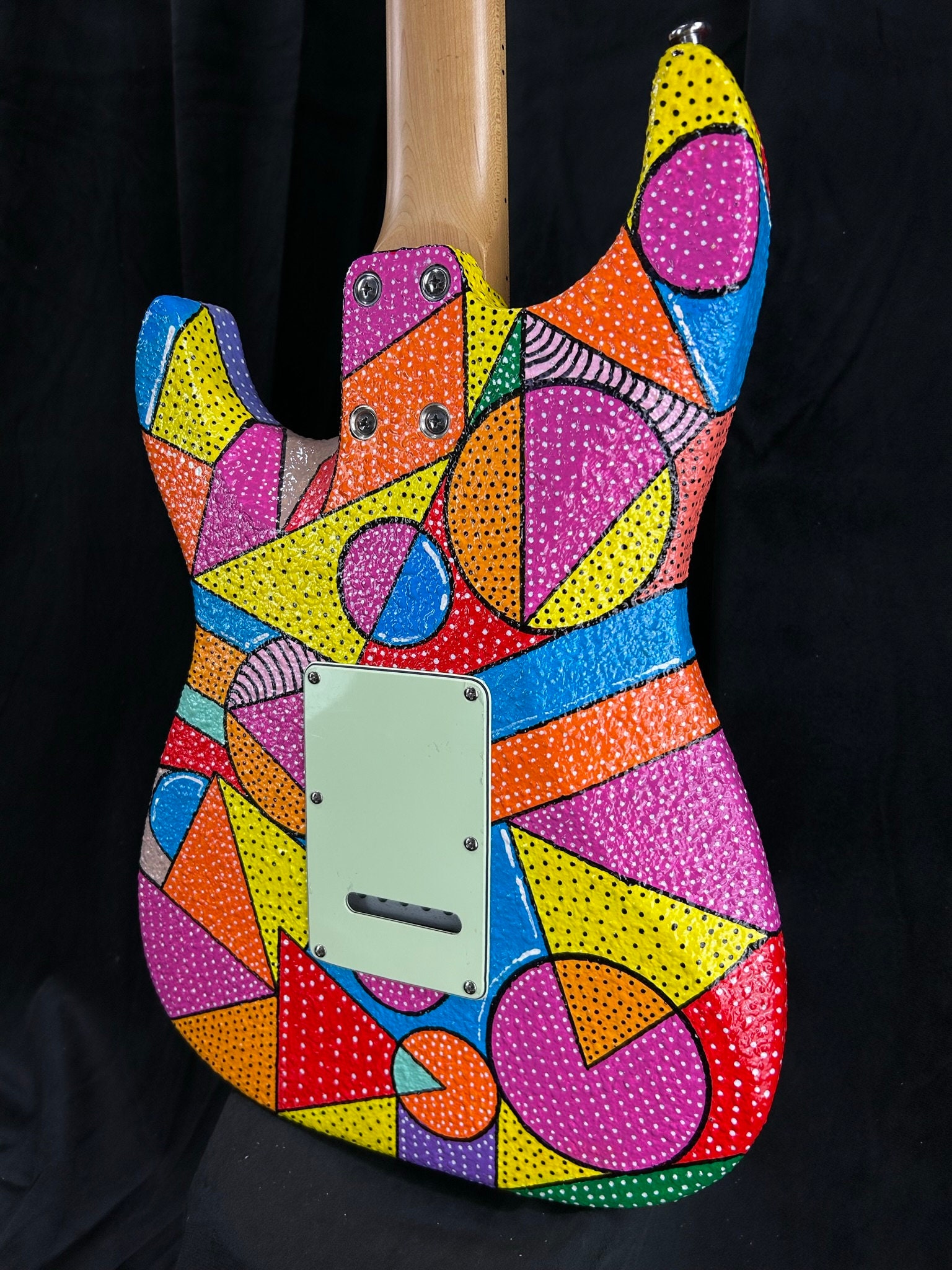Hand Painted Electric Guitar by Lyman Art Serirs # 2 - Etsy